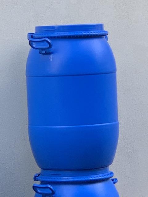 30 Liter Tong Drum Plastik Biru Bertangkai Plastic Blue Drum | Shopee ...