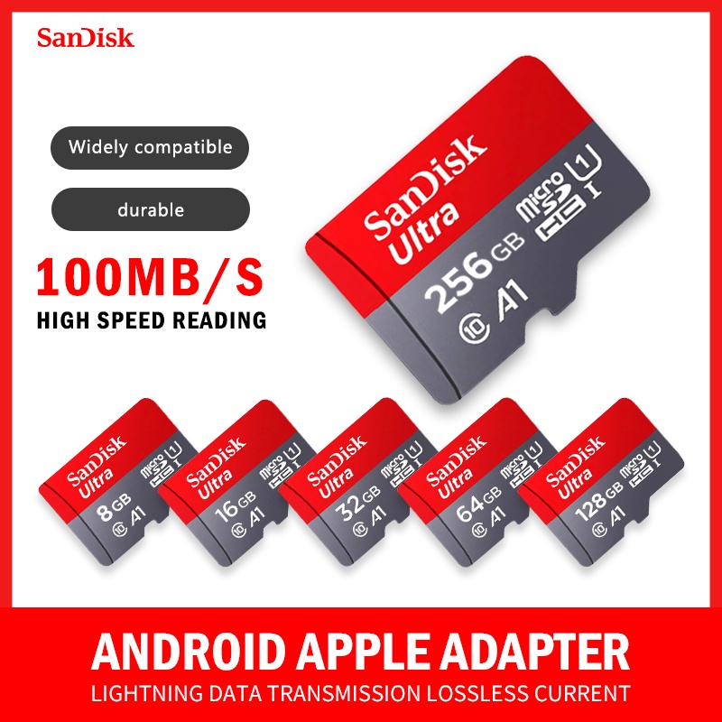Memory card with adapter A1 Micro sd card Class10 flash memory card ...