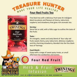 Twinings Four Red Fruit Tea 25TeaBag | Shopee Malaysia