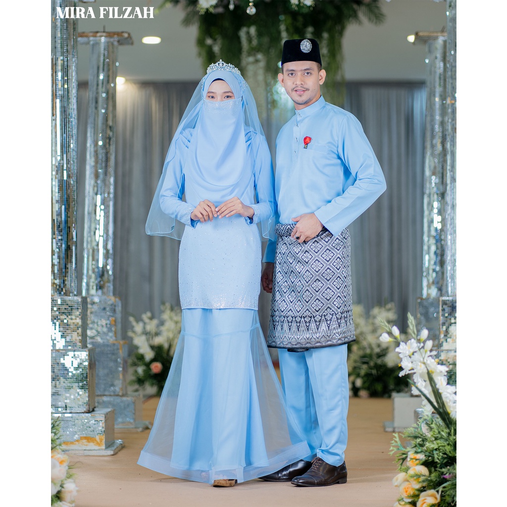 (KURUNG MIRA FILZAH) SET NIKAH/TUNANG | COUPLE SET | KURUNG MODEN MIRA FILZAH+BAJU MELAYU -BABY ...