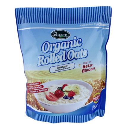Anzen Organic Rolled Oats 1KG -Instant | Shopee Malaysia