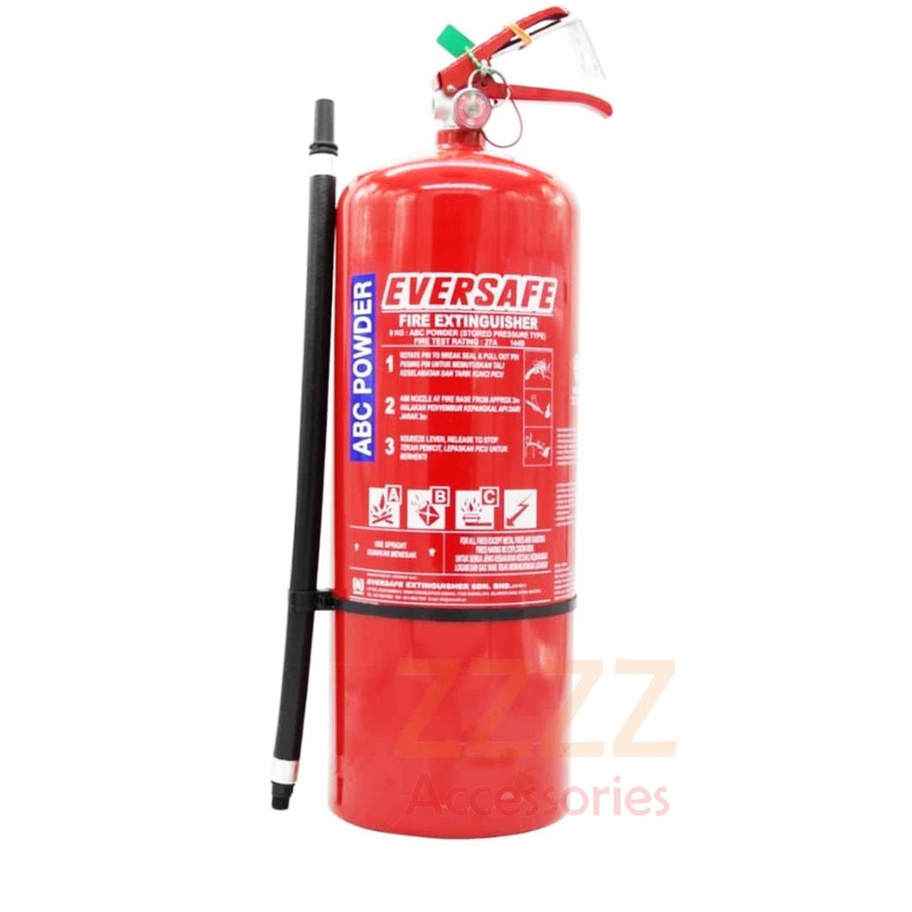 FIRE EXTINGUISHER (EVERSAFE) 9KG DRY POWDER | Shopee Malaysia