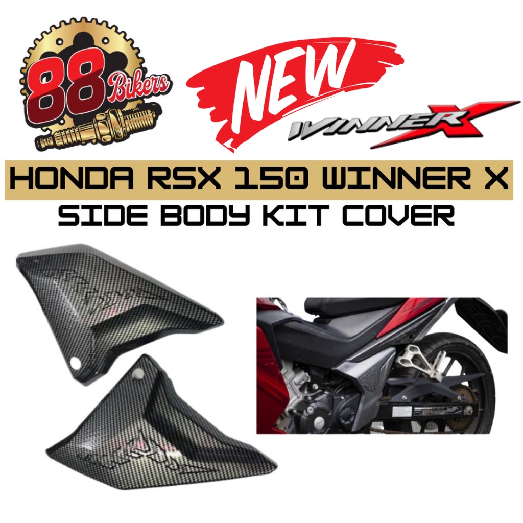 HONDA RSX 150 WINNER X RS-X RSX150 SIDE FENDER BODY KIT COVER CARBON ...
