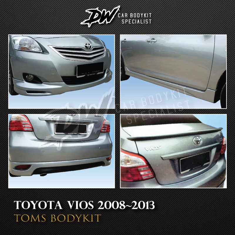 Toyota Vios 08-13 Toms Bodykit Fullset/Parts | Shopee Malaysia
