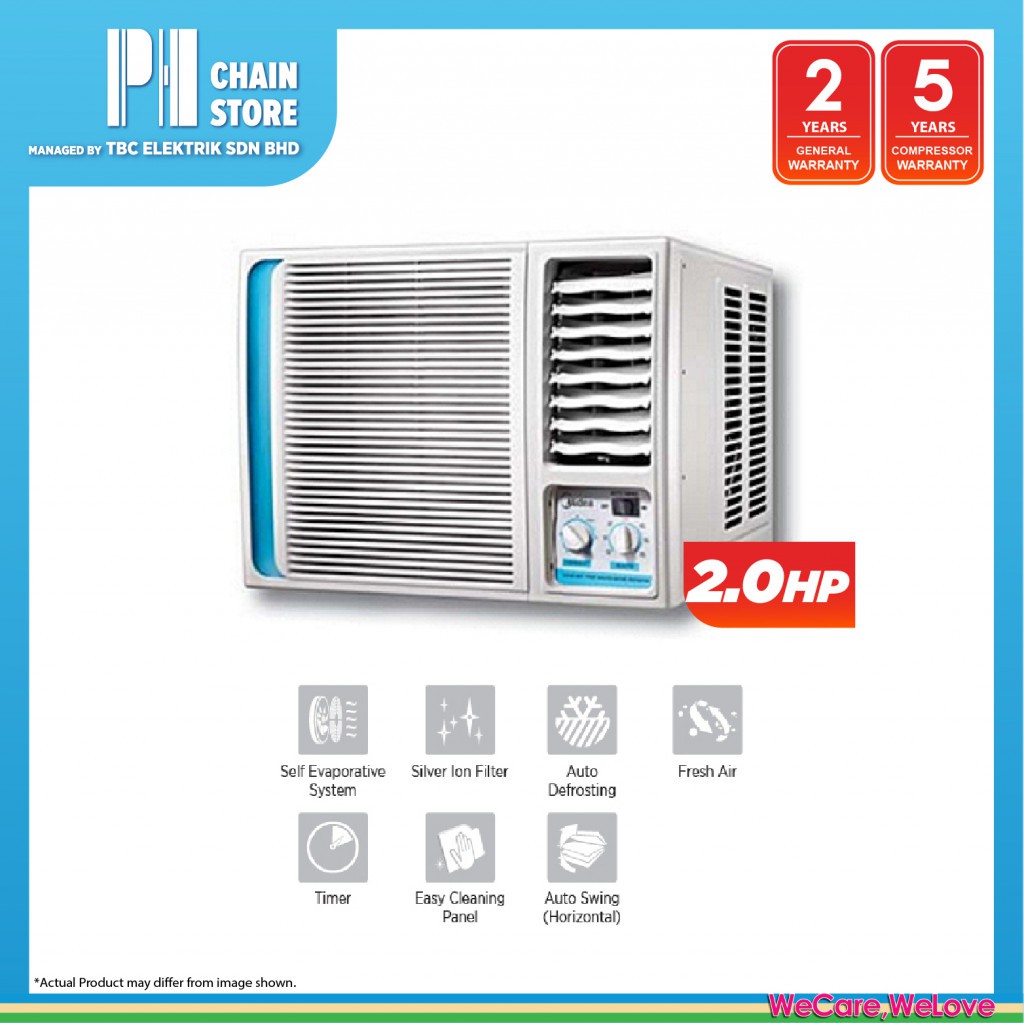 Midea mwf-18cmn1 2.0hp window type series air conditioner | BeeCost