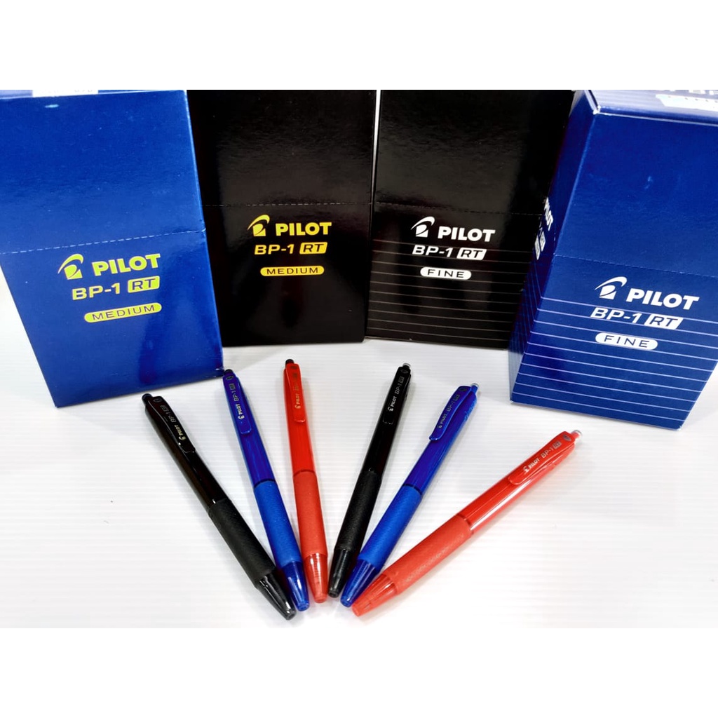 PILOT Retractable Ballpoint Pen BP-1RT Fine/ Medium (1pcs) BP1 0.7mm ...