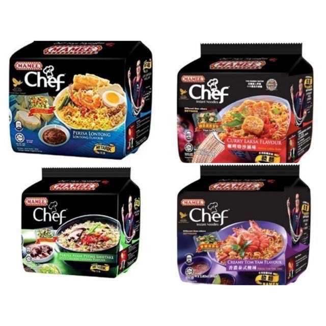 Mamee Chef Pack Instant Noodle Mi Segera Mi Tarik 拉面 4pack | Shopee ...