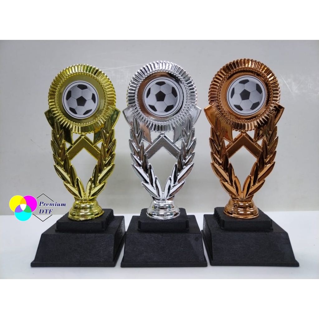 PLASTIC TROPHY WITH LABEL + LOGO (READY STOCK) | Shopee Malaysia