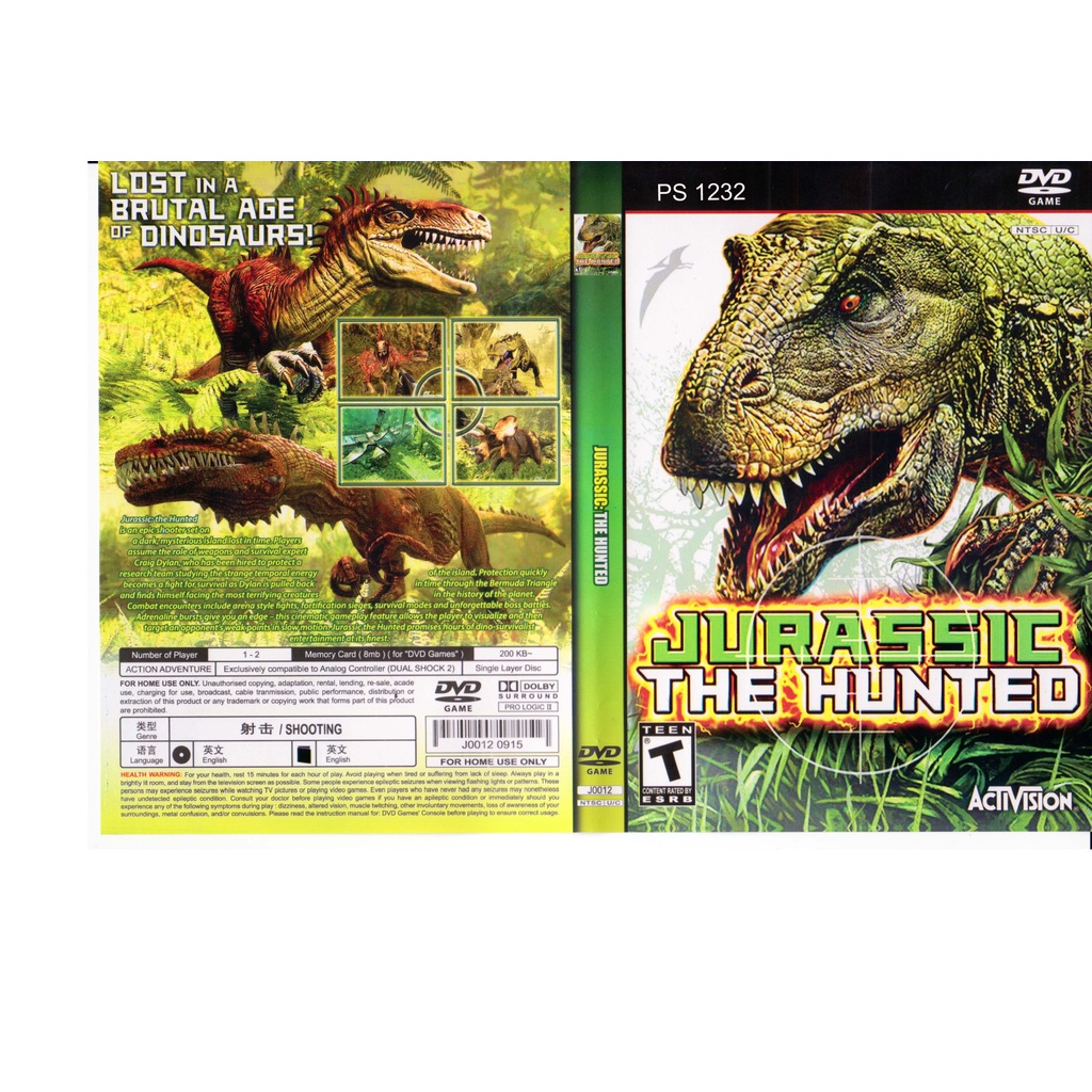 PS2 GAME COLLECTION JURASSIC THE HUNTED | Shopee Malaysia