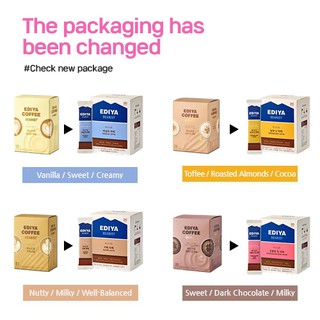 [Ediya] Coffee Beanist Latte (Toffee nut/Cafe Latte/Vanilla/Chocolate ...