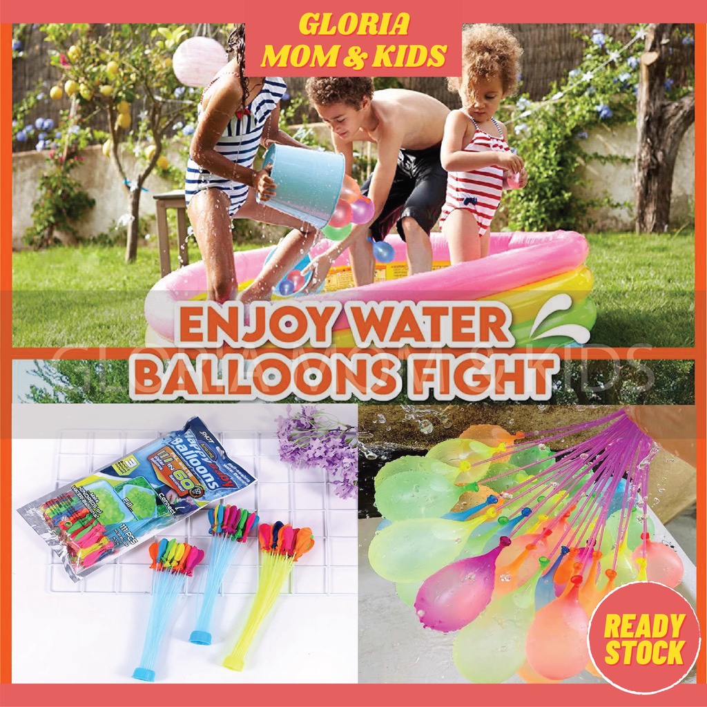 Water Bomb Balloons 37 Pcs 111 Pcs Outdoor Party Quick Fill Self ...