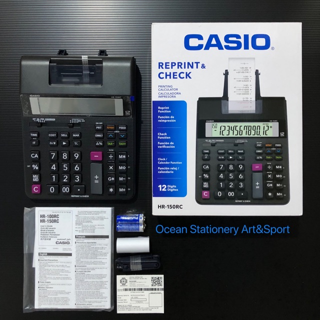 Casio Printing Calculator HR-150RC REPAINT&CHECK | Shopee Malaysia