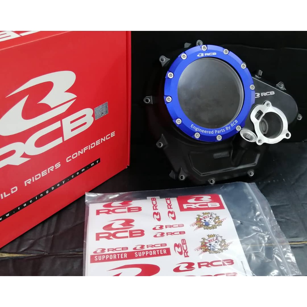 RCB RACING BOY Y16 R15 V3 MT15 TRANSPERENT CLUTCH ENGINE COVER WITHOUT ...