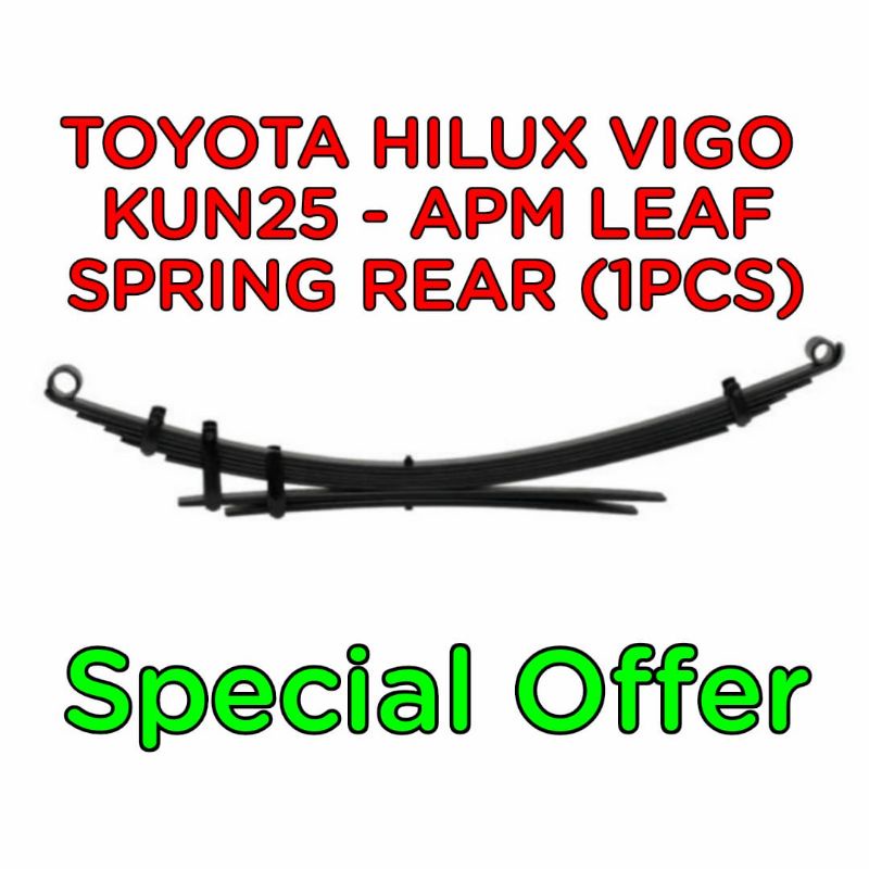 TOYOTA HILUX VIGO KUN25 - APM LEAF SPRING REAR (HEAVY-DUTY) (1PCS ...
