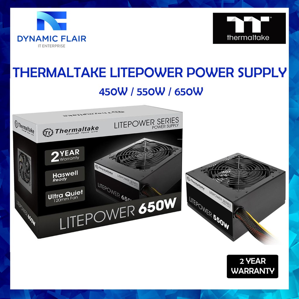Thermaltake LITEPOWER Series 450W / 550W / 650W Power Supply | Shopee ...