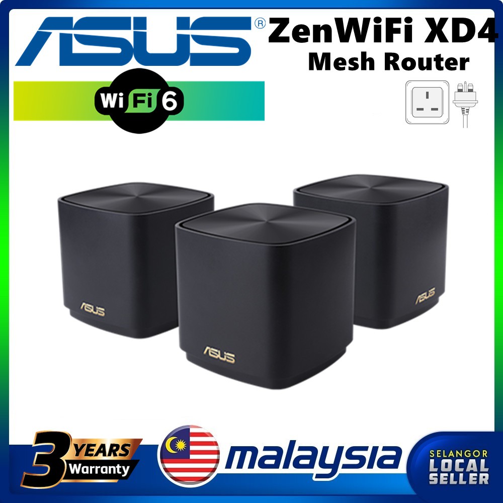 ASUS ZenWiFi AX Mini XD4 AX1800 Mesh WiFi 6 Router Unifi Maxis TIME ...