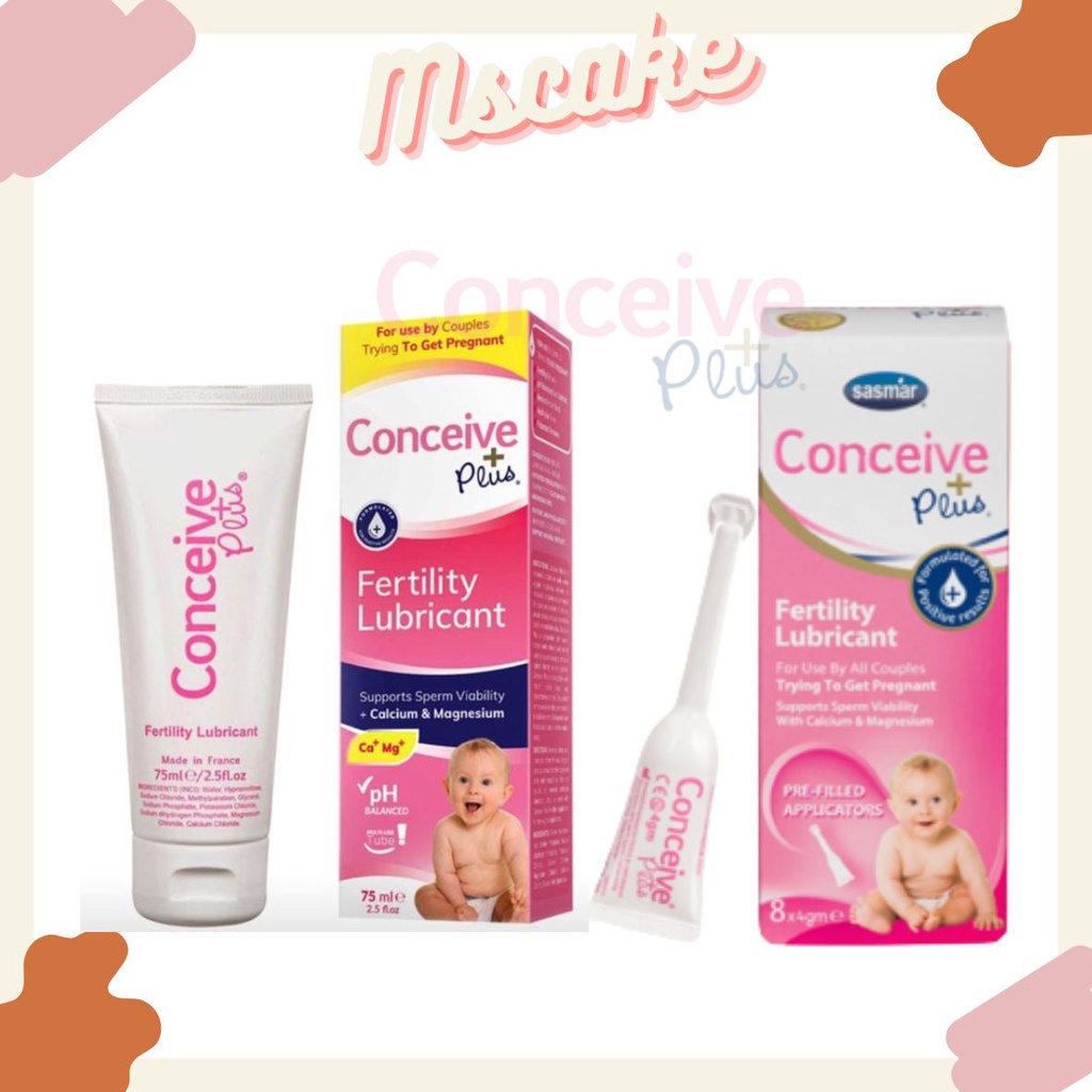 Conceive Plus Fertility Lubricant Multiple Use Tube 75ml /Applicators 8 ...