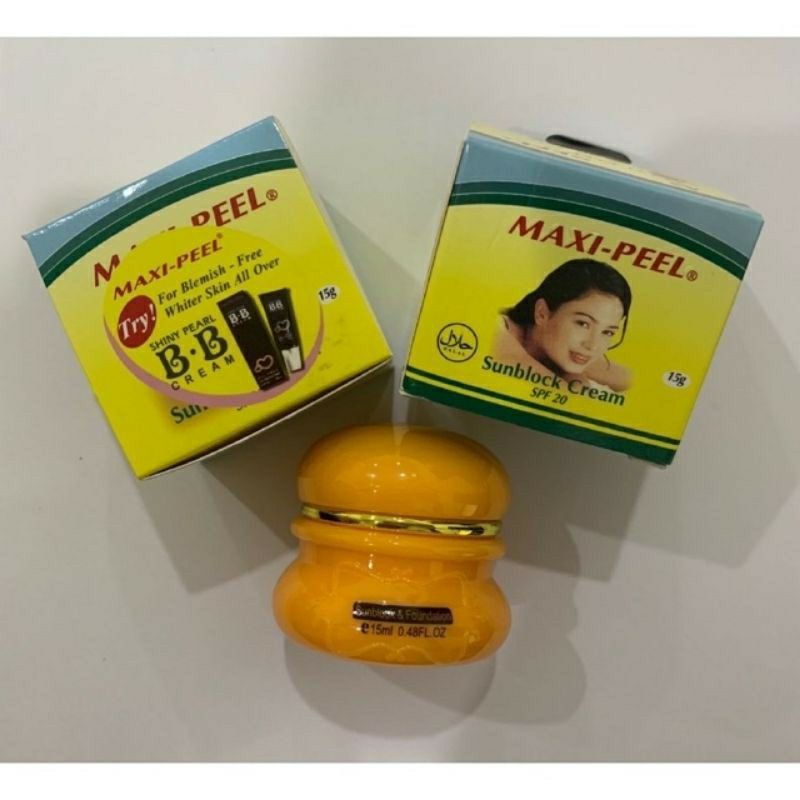 Maxipeel Sunblock Cream 15g Protection Lightweight and Non-greasy ...