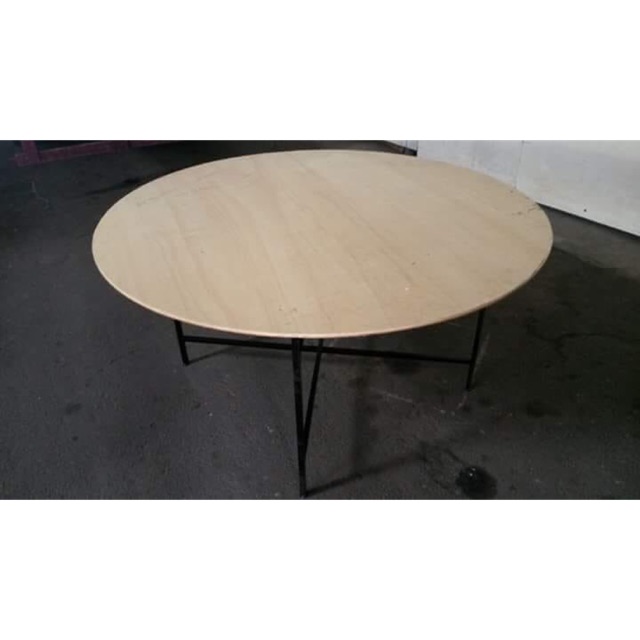 Meja bulat 5 kaki ketebalan plywood 12mm( 1 unit per order) | Shopee ...