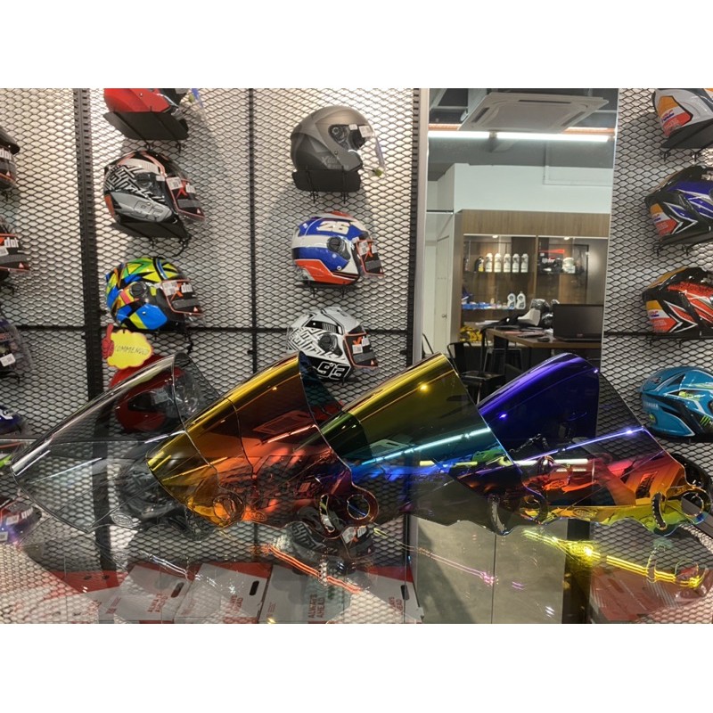 VISOR ARC RITZ ( SMOKE, GOLD, RAINBOW, RAINBOW PURPLE ) | Shopee Malaysia