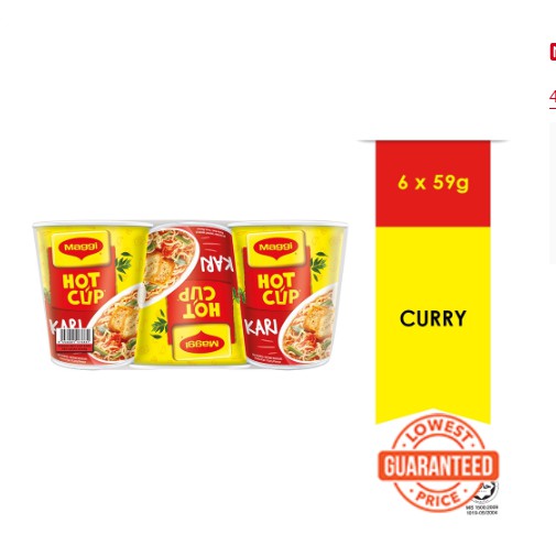 MAGGI Hot Cup - Curry, Chicken, Tomyum (59g) | Shopee Malaysia