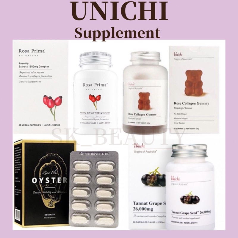 Unichi Rosehip Extract Complex / Unichi Rose Collagen Gummy Bear ...
