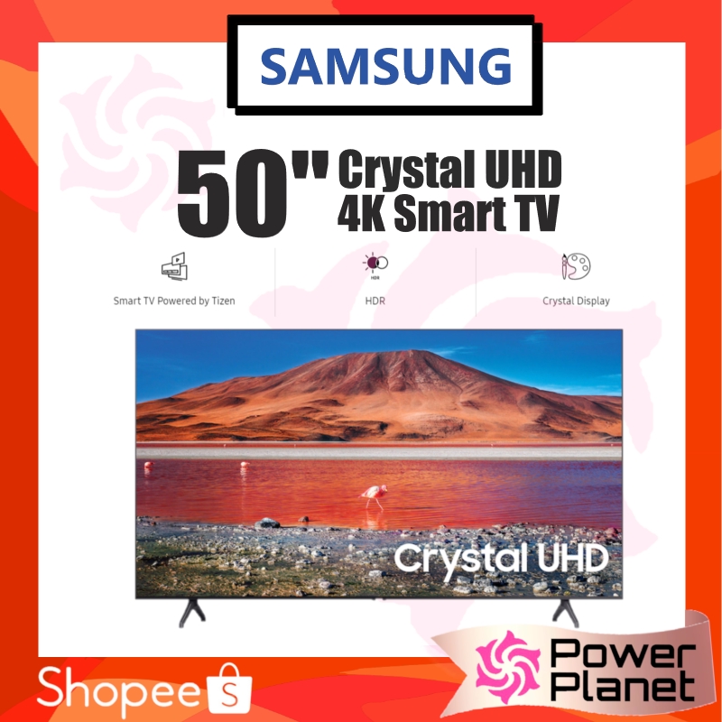 Samsung 50" TU7000 Crystal 4K UHD Smart TV UA50TU7000KXXM | Shopee Malaysia