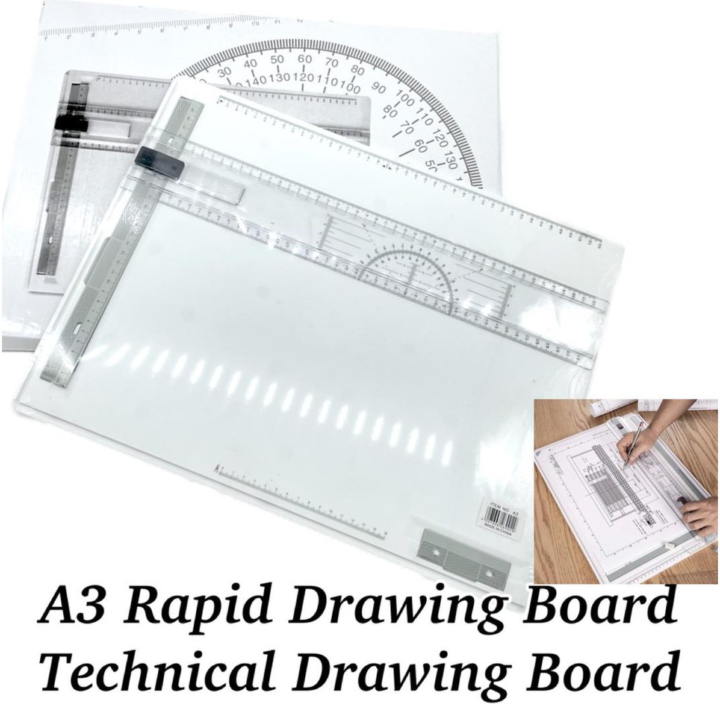 JOO HUAT A3 Rapid White Drawing Board Technical Drawing Board | Shopee ...