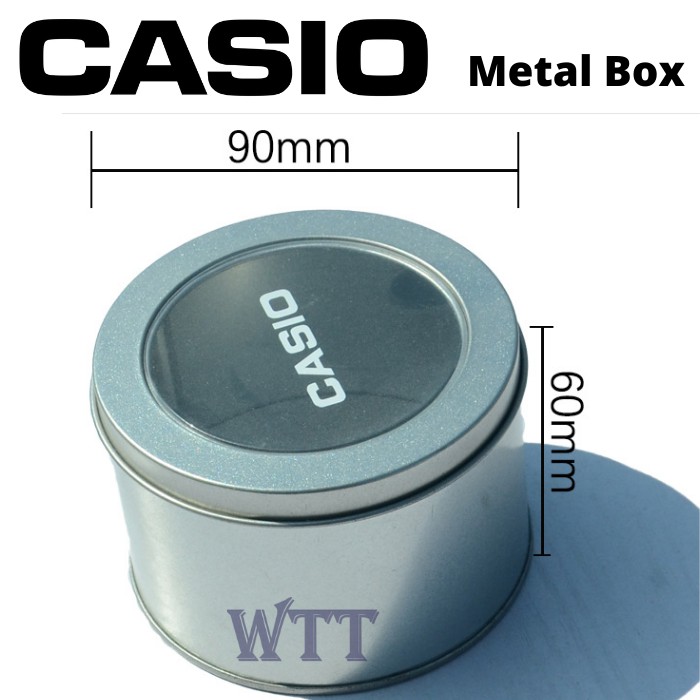 CASIO ORIGINAL METAL BOX WATCH GIFT BOX / JAM KOTAK BESI / KOTAK JAM ...
