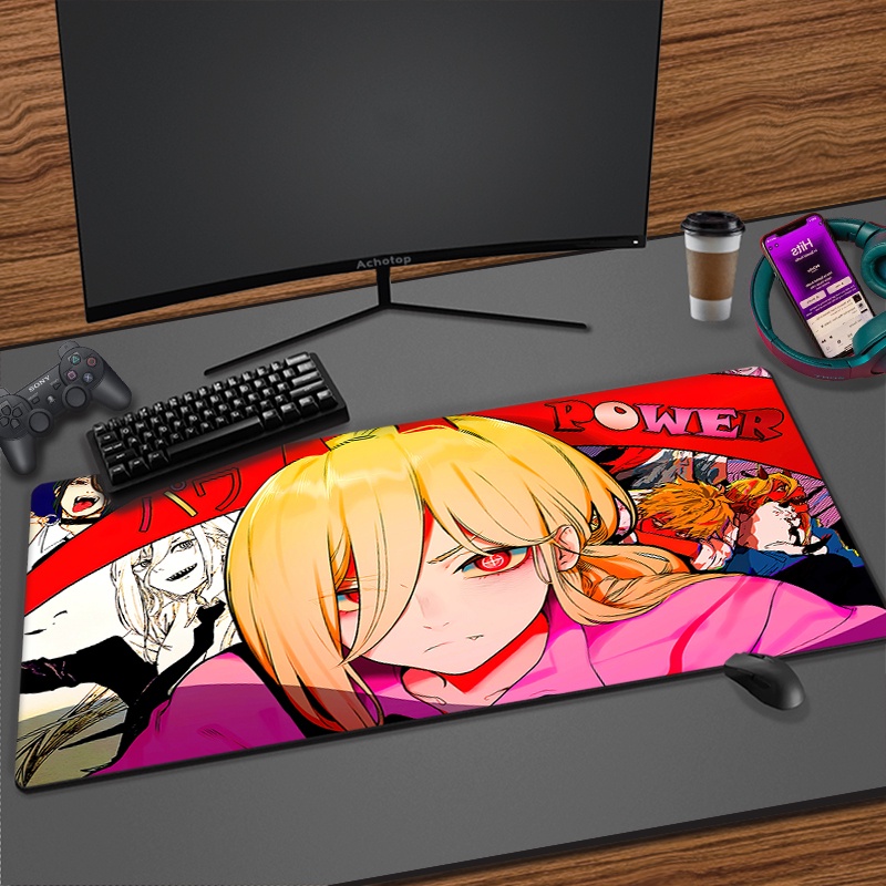 Manga Chainsaw Man Anime Mouse Pad XXL For PC Gamer Large Gaming ...