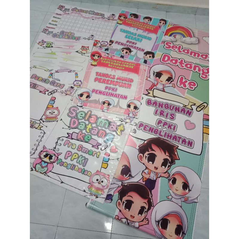[SIZE MANILAKAD] BANNER HIASAN KECERIAN KELAS CANTIK DAN MURAH. READY ...