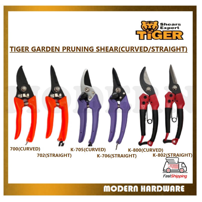 TIGER GARDEN PRUNING SHEAR(CURVED/STRAIGHT) | Shopee Malaysia
