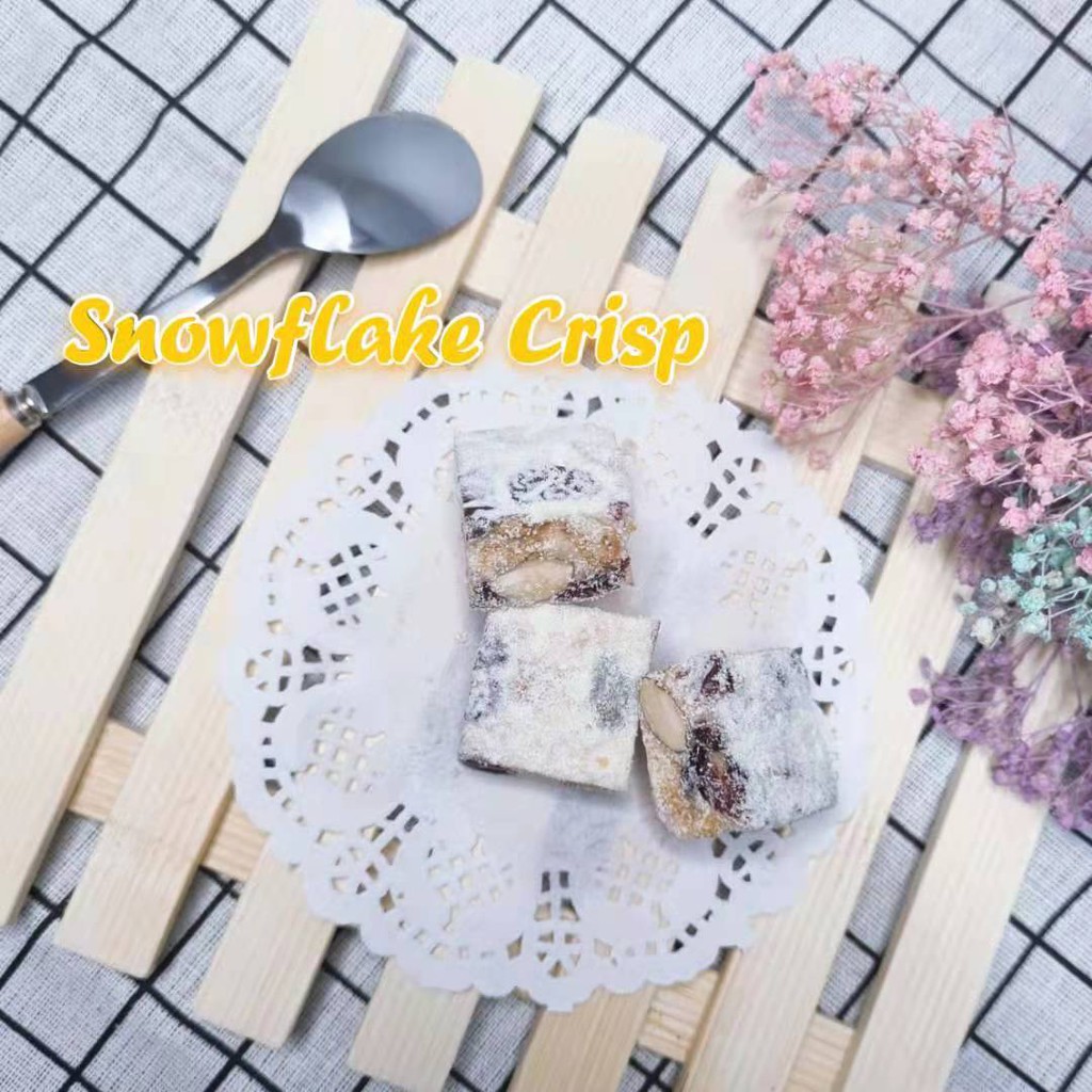 雪花酥Snowflake Crisp网红零食新鲜制作Homemade Snowflake Crisp Snacks | Shopee Malaysia