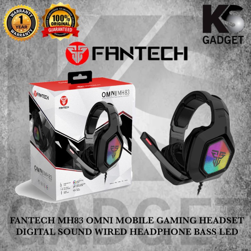 Fantech MH83 OMNI Mobile Gaming Headset Digital Sound Wired Headphone ...