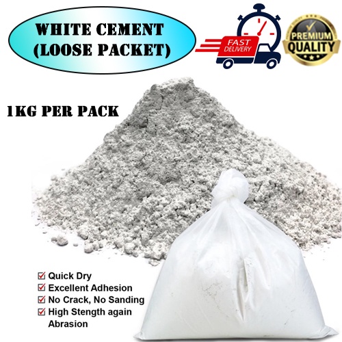 BONDCRETE 1KG WHITE CEMENT / 1kg Simen Putih SIMEN DINDING / TILES ...