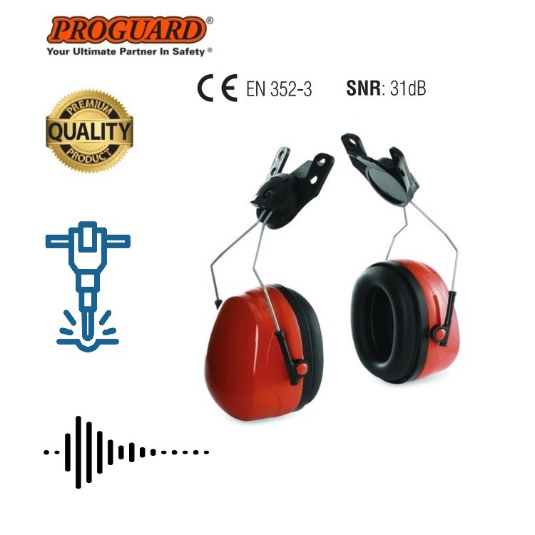 Supersonic III SNR 31dB Adjustable Steel Swing Helmet Slotted Mounted ...