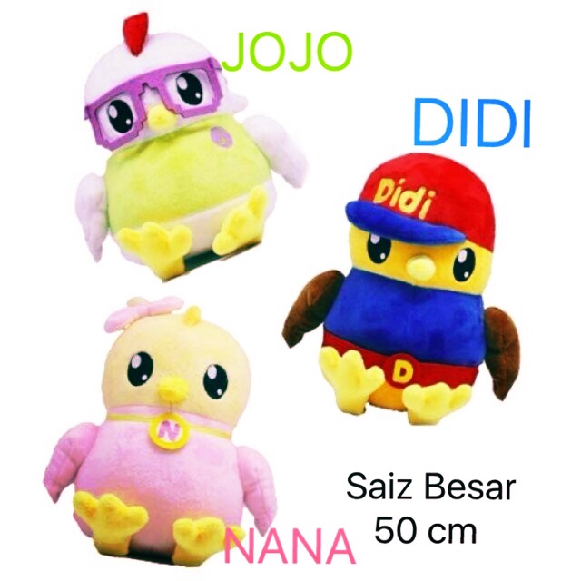 DIDI NANA JOJO Stuffed Toy | Patung Lembut Boleh Basuh ( 50 cm ...