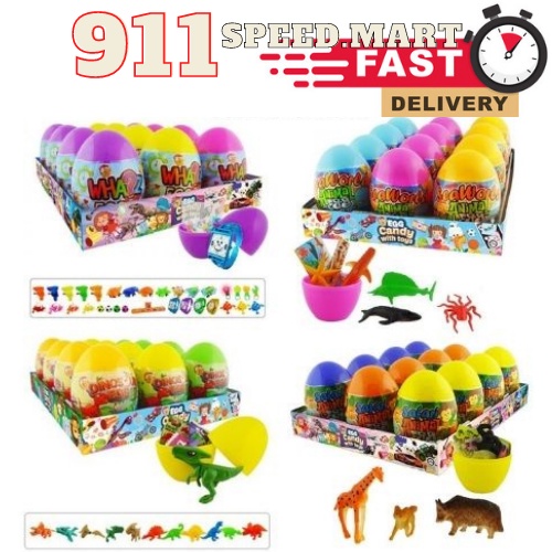 [911] YLF Beardy Egg Toy With Candy 12s (Safari/Whats/Dinasour/Seaworld ...