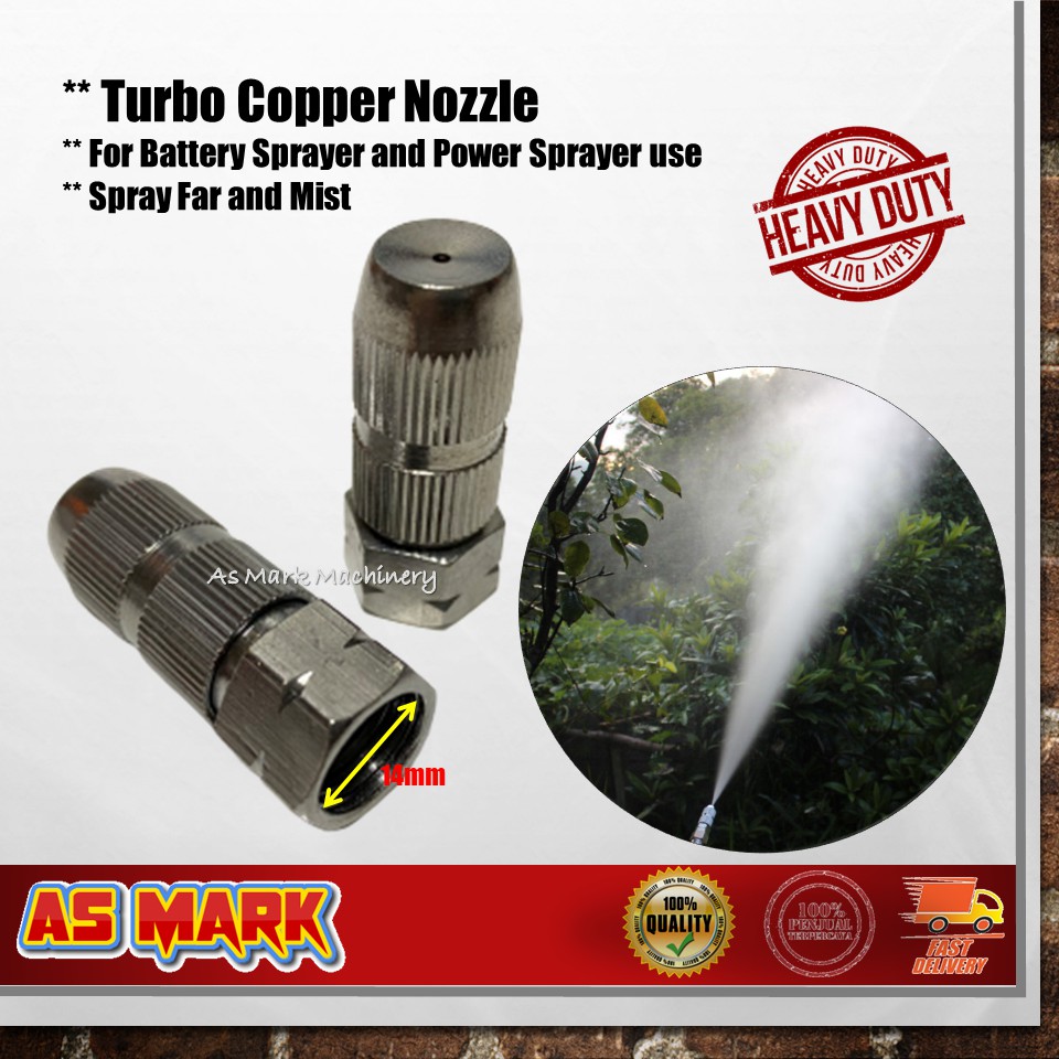 Turbo Mist Nozzle 14mm MLY White High Quality Kepala Pam Racun Kabus ...