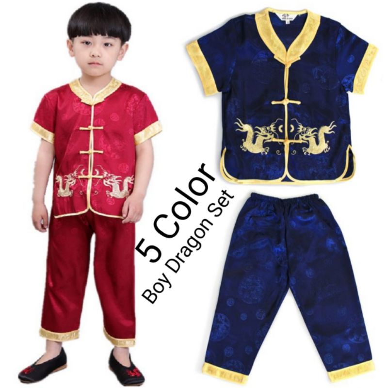 Men Samfu Traditional Costume Dragon Samfu Plus Size Chinese New Year ...