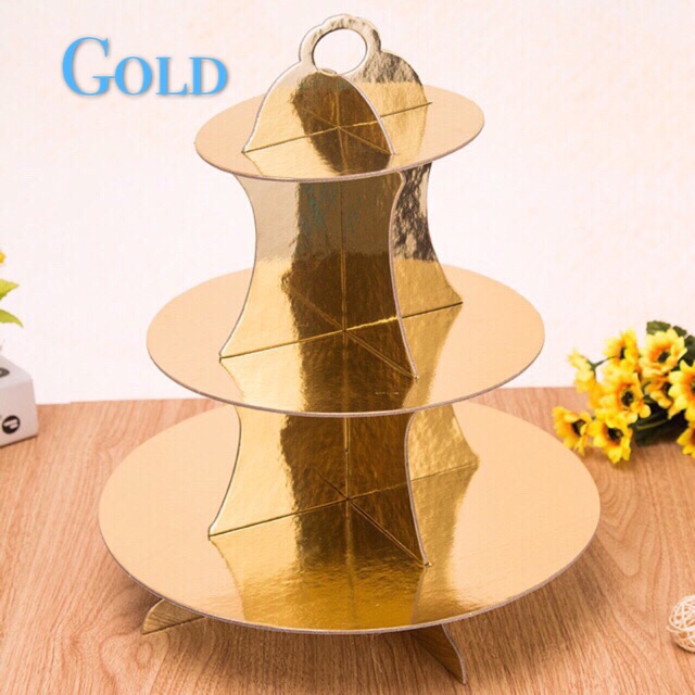 3 Tier Cup Cakes Stand / 3 Tingkat Tempat Letak Kuih | Shopee Malaysia