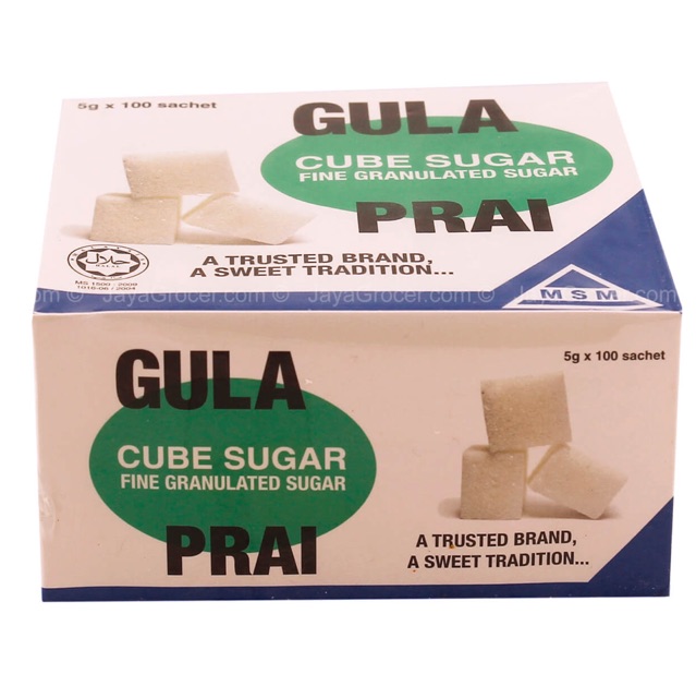 GULA PRAI Cube Sugar 5g X 100’s | Shopee Malaysia