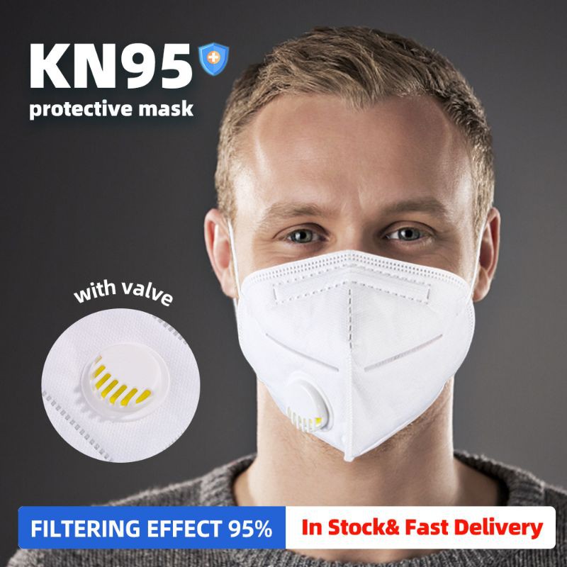 Latest KN95 3D 6ply Mask with air valve reusable | Shopee Malaysia