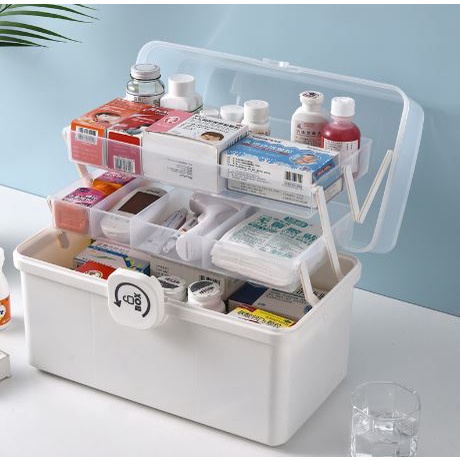 First Aid Kit Box Plastic Multi-Functional Kotak Peti Pertolongan Cemas ...