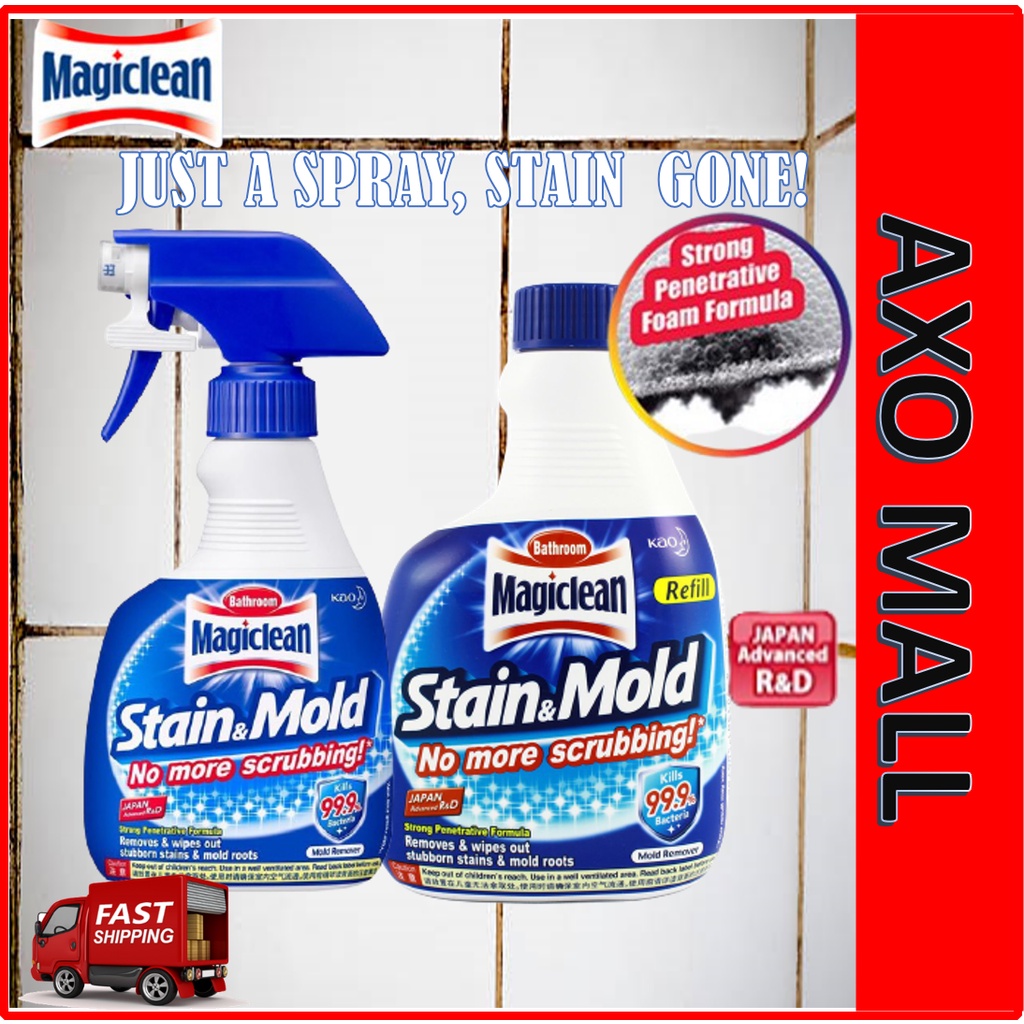 KAO Magiclean Stain & Mold Trigger Spray 400ml & Refill 400ml | Shopee Malaysia