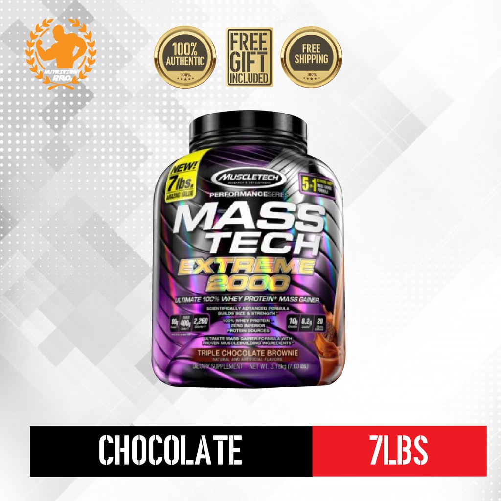 Muscletech Masstech Extreme2000 7lbs + Weight Gainer + Increase Weight ...