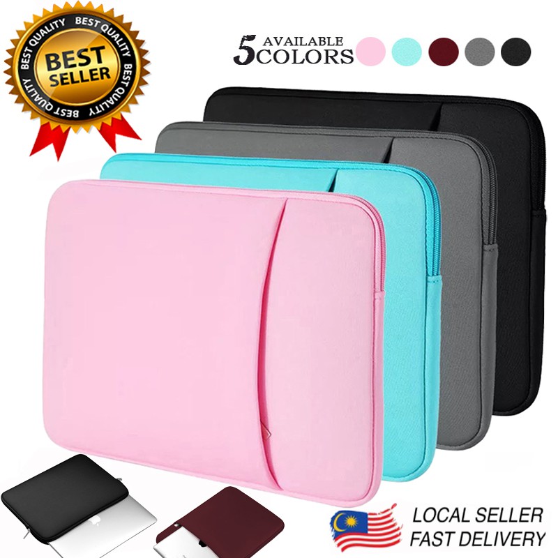 Universal Laptop Sleeve Bag Protective Zipper Notebook Pouch With Side