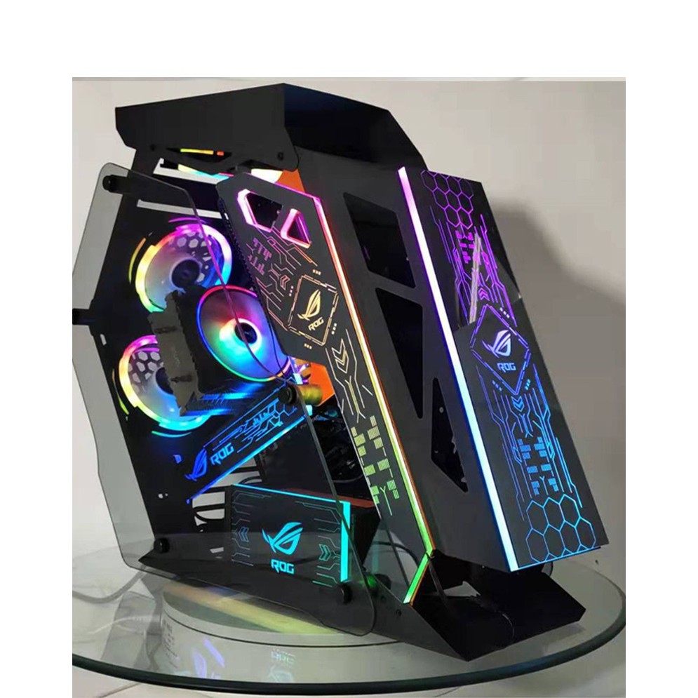 ATX Gaming PC Case, Open air casing for Micro ATX and ATX, Gaming PC ...