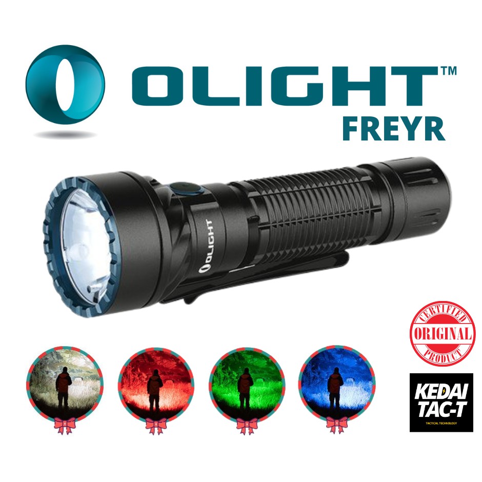 Olight Freyr Flashlight White & RGB LIGHT - ORIGINAL - READY STOCK ...