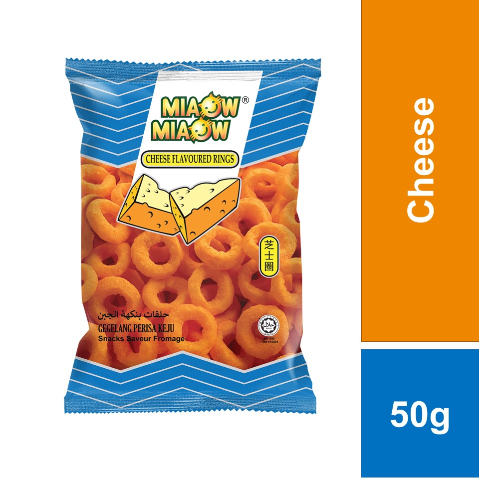 Miaow Miaow Cheese Flavoured Rings - 50g | Shopee Malaysia